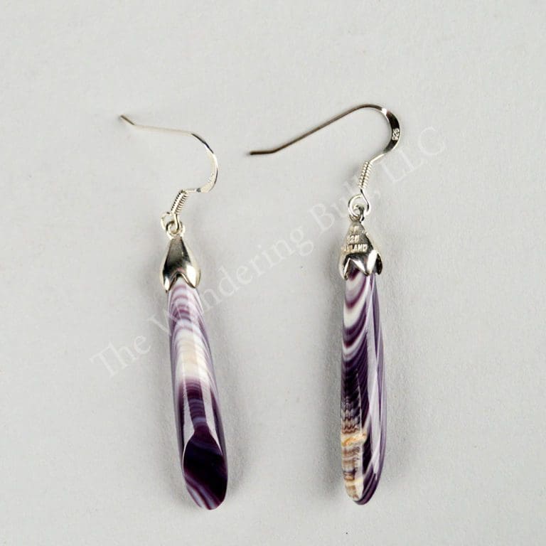 Wampum Long Drop Earrings - The Wandering Bull, LLC
