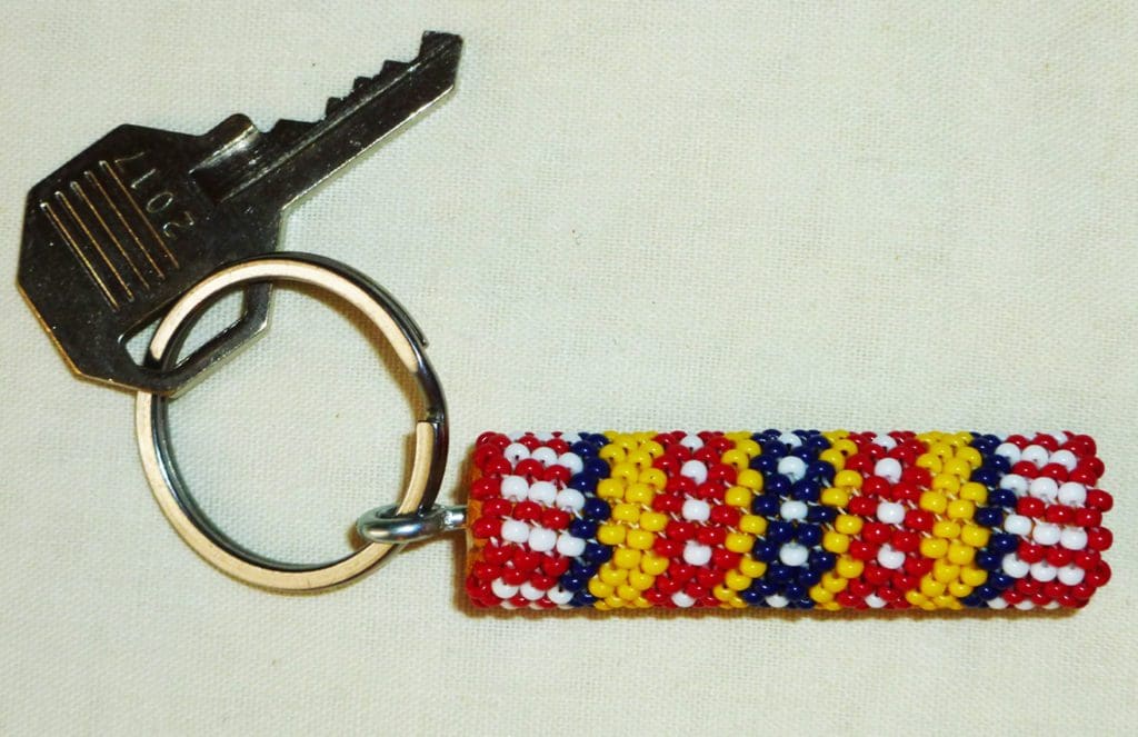 Peyote Stitch Key Ring Instructions - The Wandering Bull, LLC