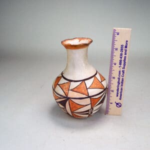 Pottery Vase Fluted Rim - The Wandering Bull, LLC